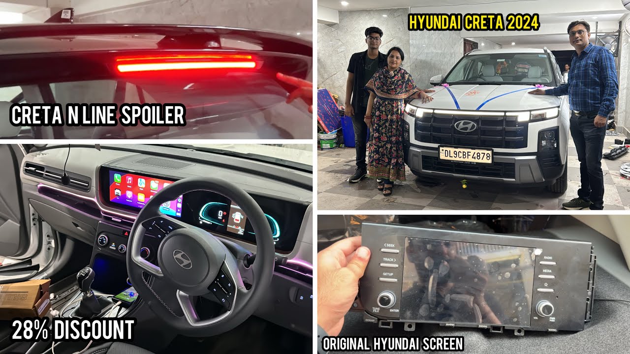 New Hyundai Creta 2024🔥 Base Model Modified with NLine Spoiler, Alloys ...