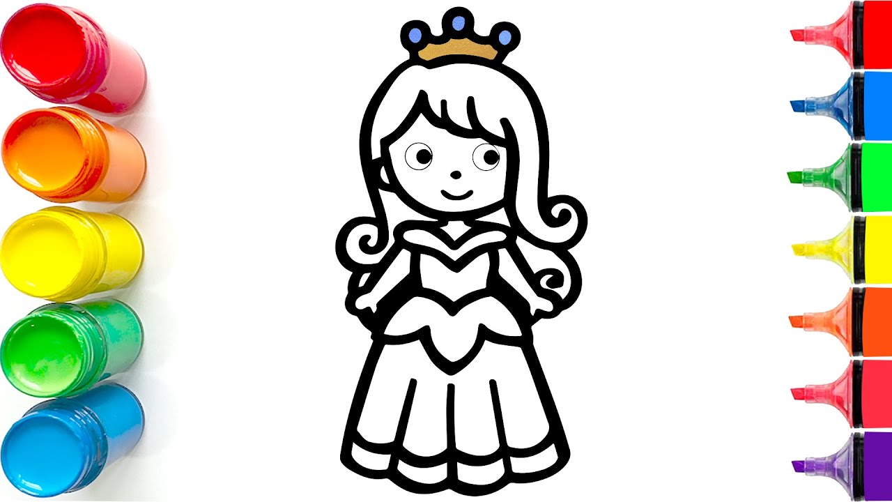 How to Draw a Cute Princess | Easy Step by Step Tutorial - YouTube