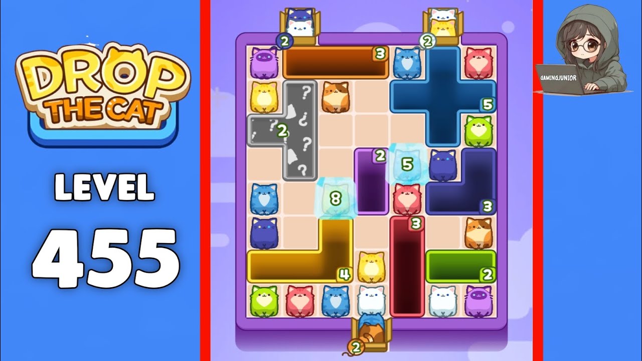 Drop The Cat level 455 solution - YouTube