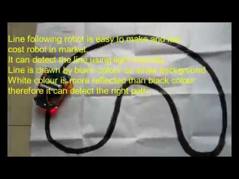 Traking robot , line tracking robot - YouTube