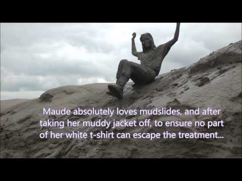 Muddy girl - A Muddy Maude - Fully clothed mud, mudslides, sitting in mud