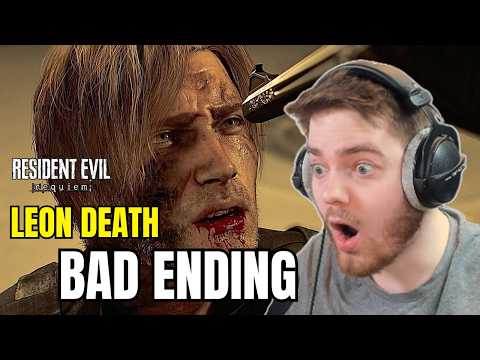 I F*CKED UP! LEON DEATH REACTION - The Resident Evil Requiem BAD ENDING