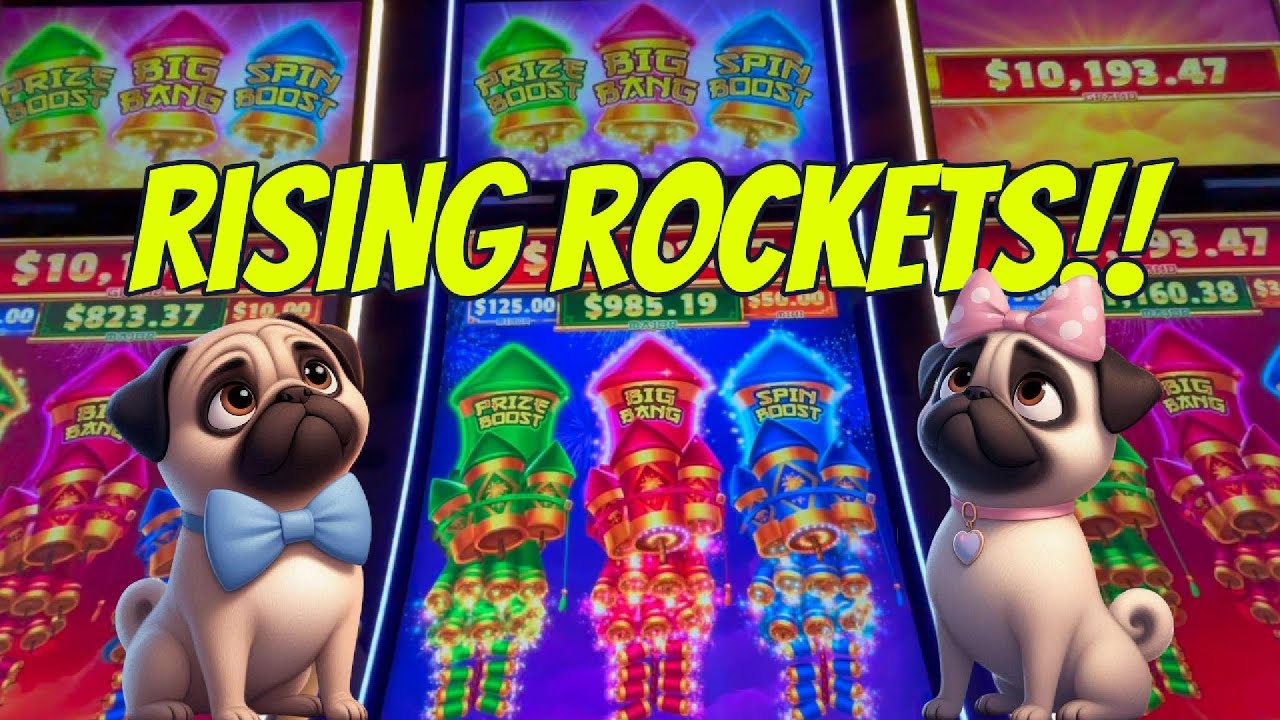 Enjoy!! Rising Rockets Empress Slot Machine | Gambling Pugs - YouTube