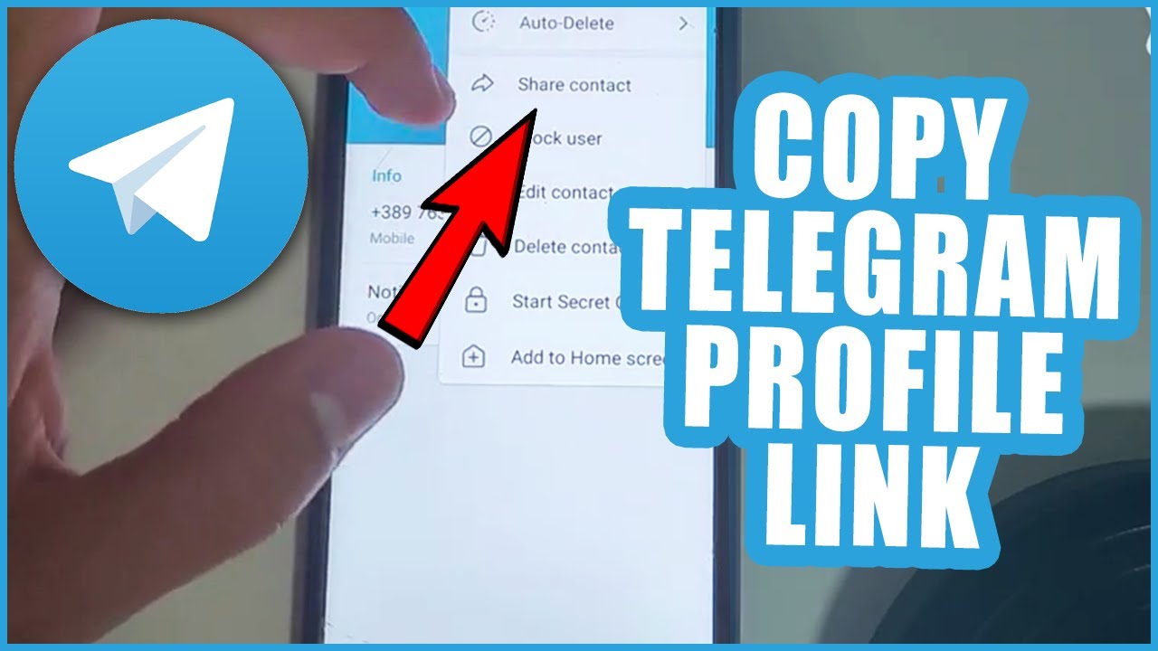 How to Copy Telegram Profile Link - YouTube
