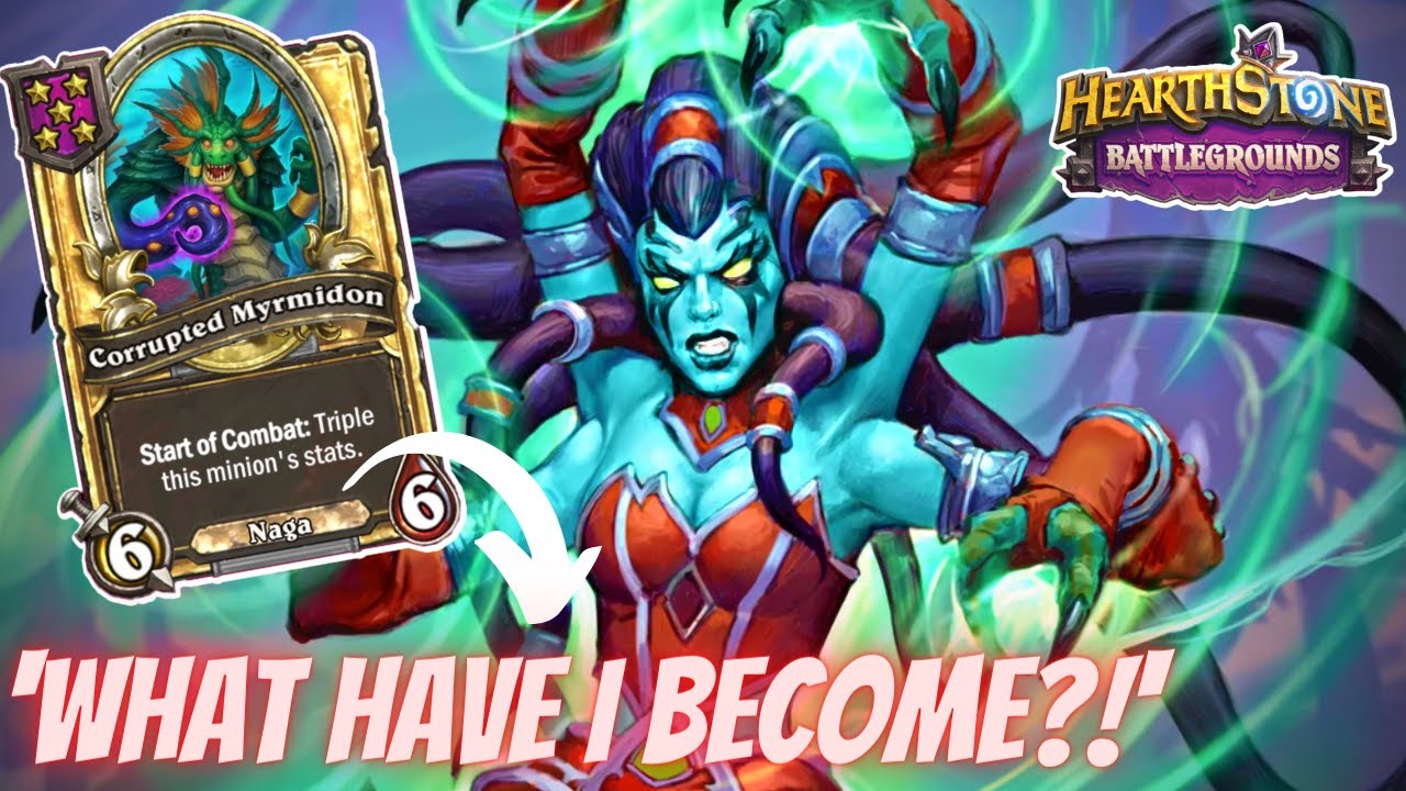 Lady Vashj: GOLDEN Corrupted Myrmidon MAKES IT EASY | Hearthstone ...