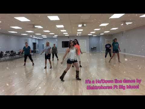 It's A Ho'Down line Dance by Elektrohorse ft Big Mucci - YouTube