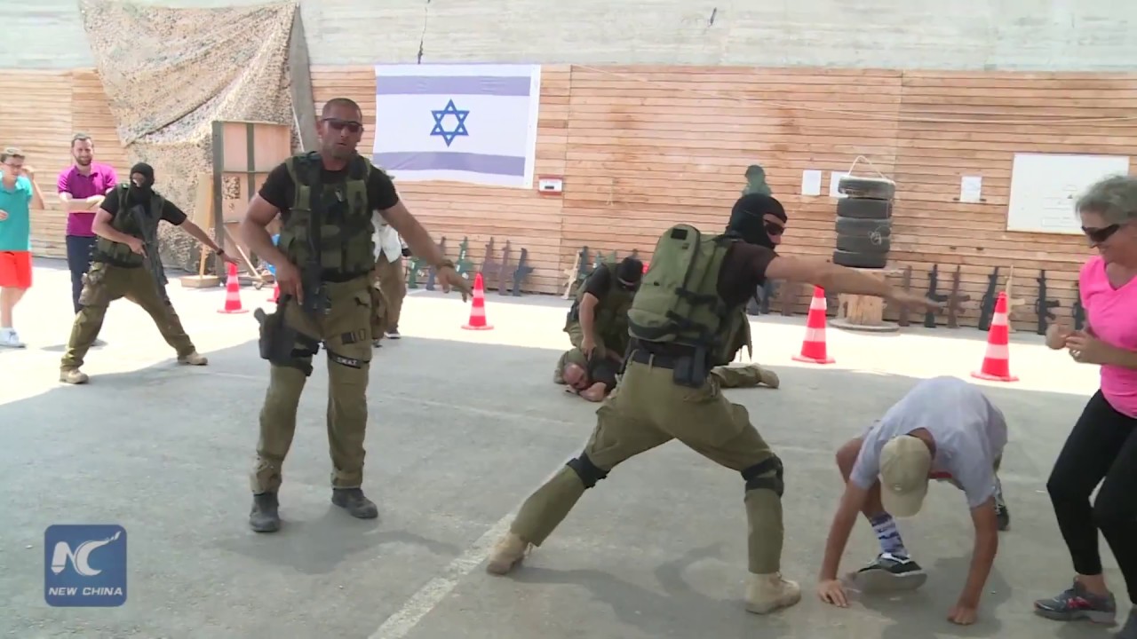 Israel's “anti-terror camps" attract tourists with army life - YouTube