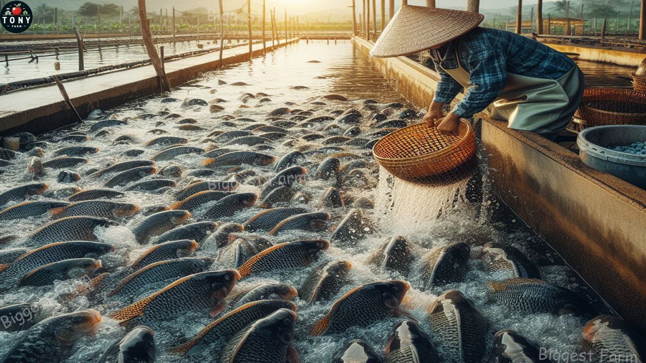 Chinese Fish Farm - What unique method has helped make a profit of 3 ...