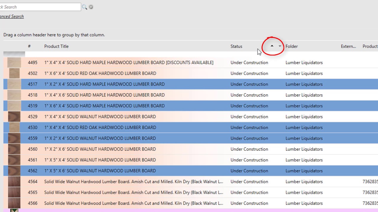 Working with Grids: Selection, Sorting and Grouping - YouTube