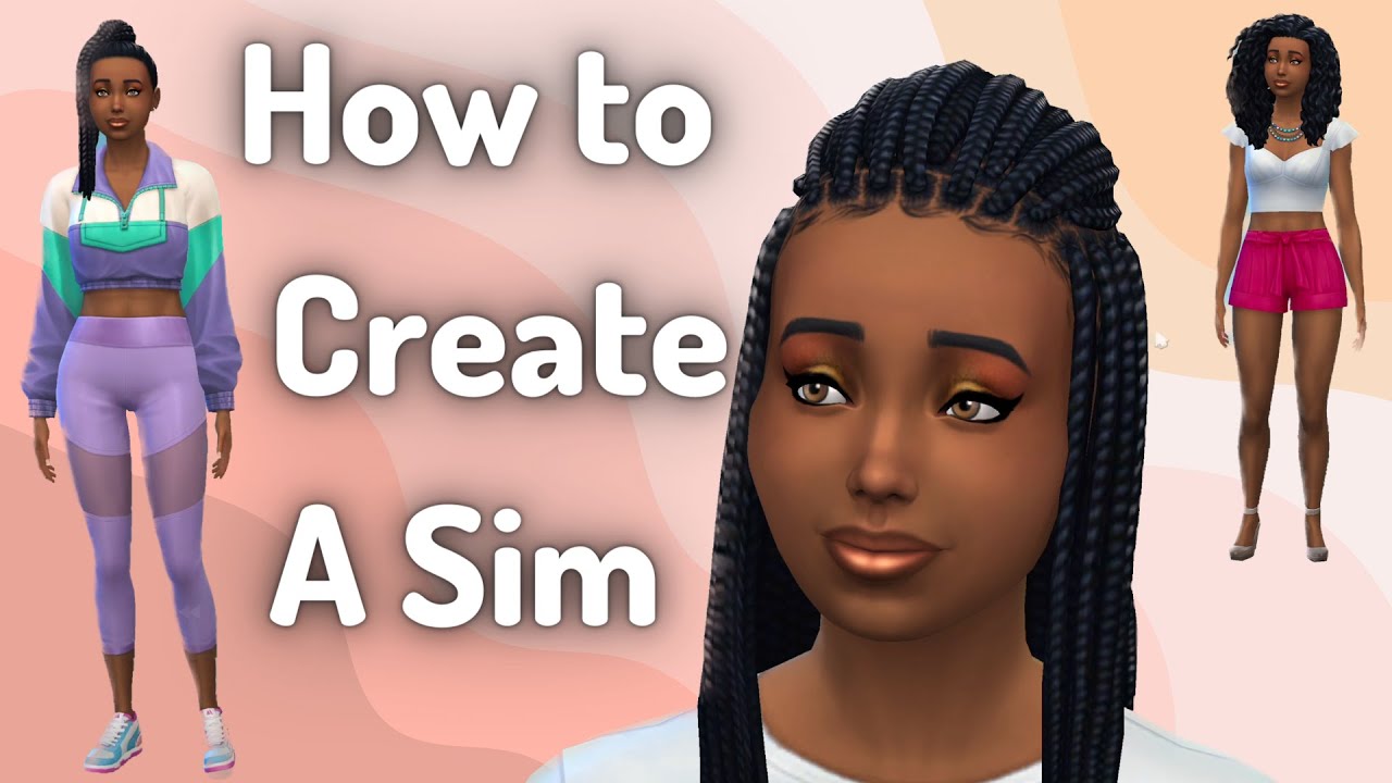 How to make a sim⏐ NO CC ⏐Base Game ⏐The Sims 4 CAS - YouTube