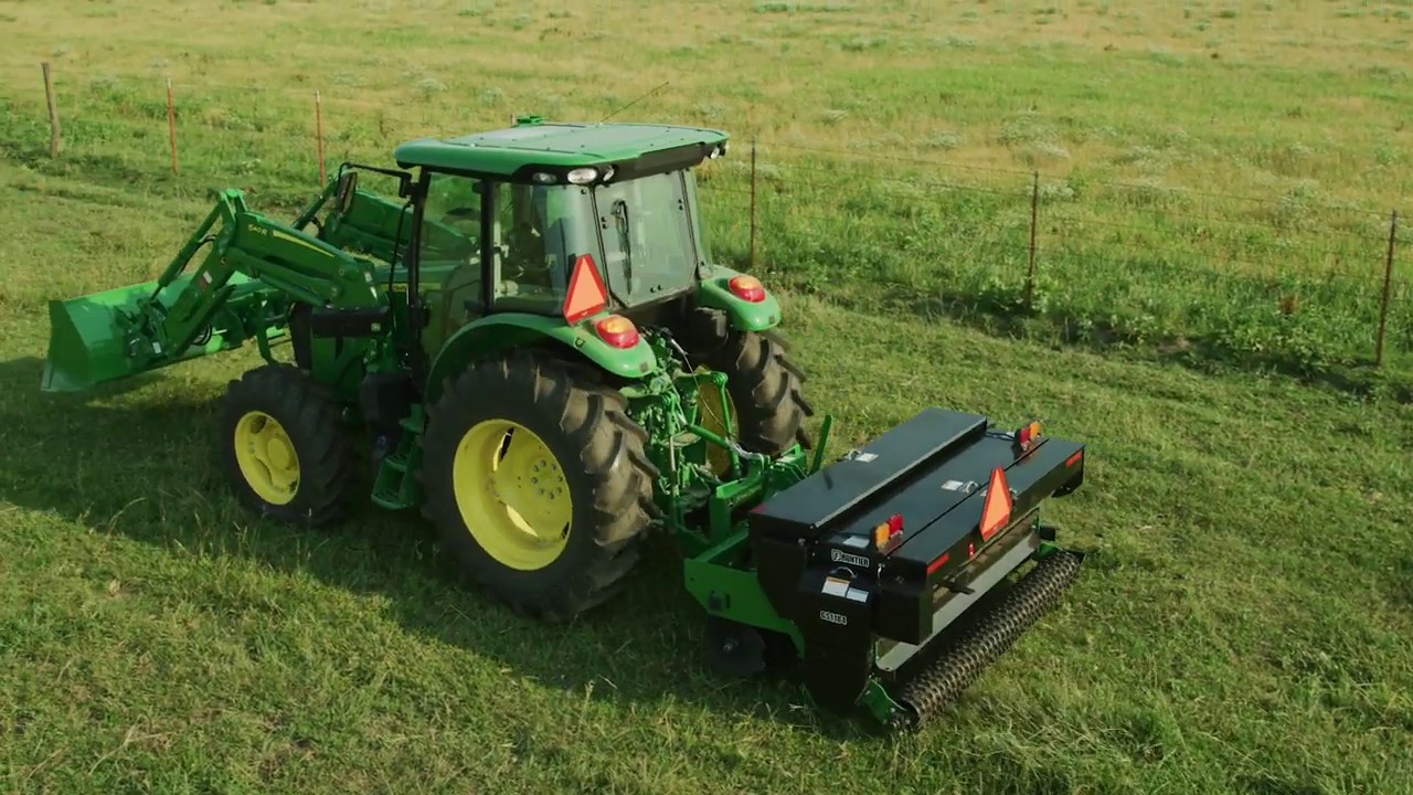 How to: Restore a pasture Using an Overseeder - YouTube