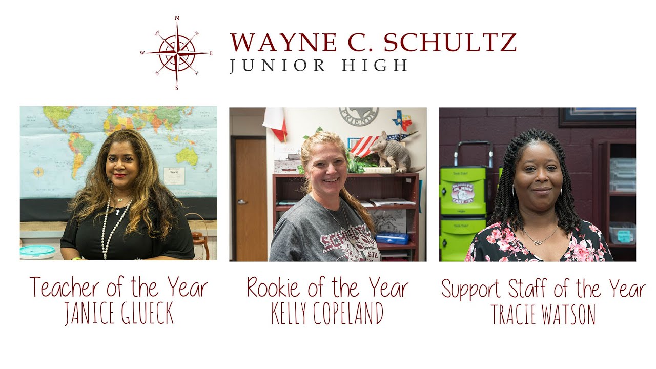 Schultz Junior High - 2021 - 2022 Teacher, Rookie, and Support Staff of ...
