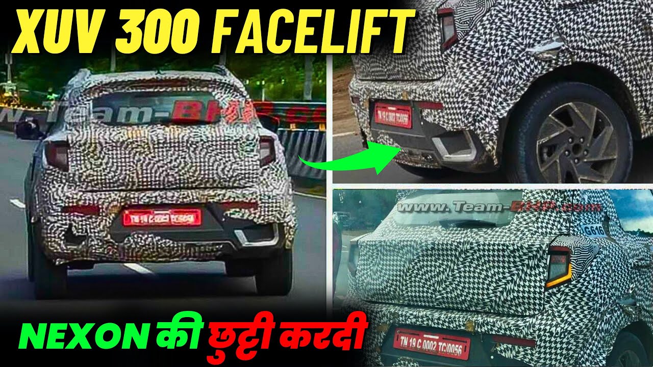 XUV 300 Facelift Bumper Fully Leaked!! mahindra xuv 300 facelift, xuv ...