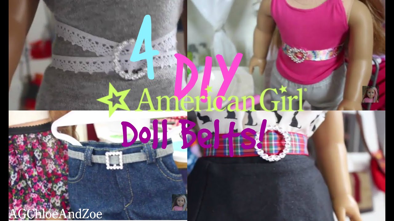 4 Different DIY Belts for American Girl Dolls! - YouTube