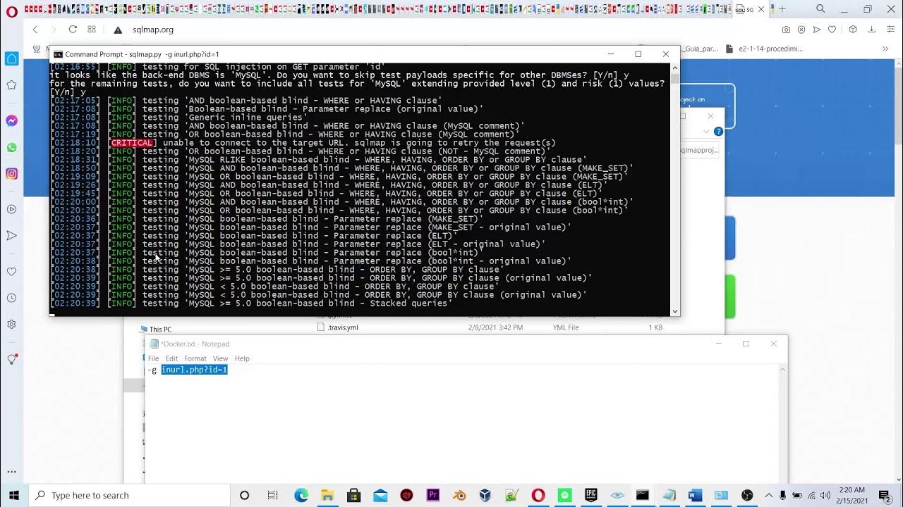Inyección SQL con SQLmap - YouTube