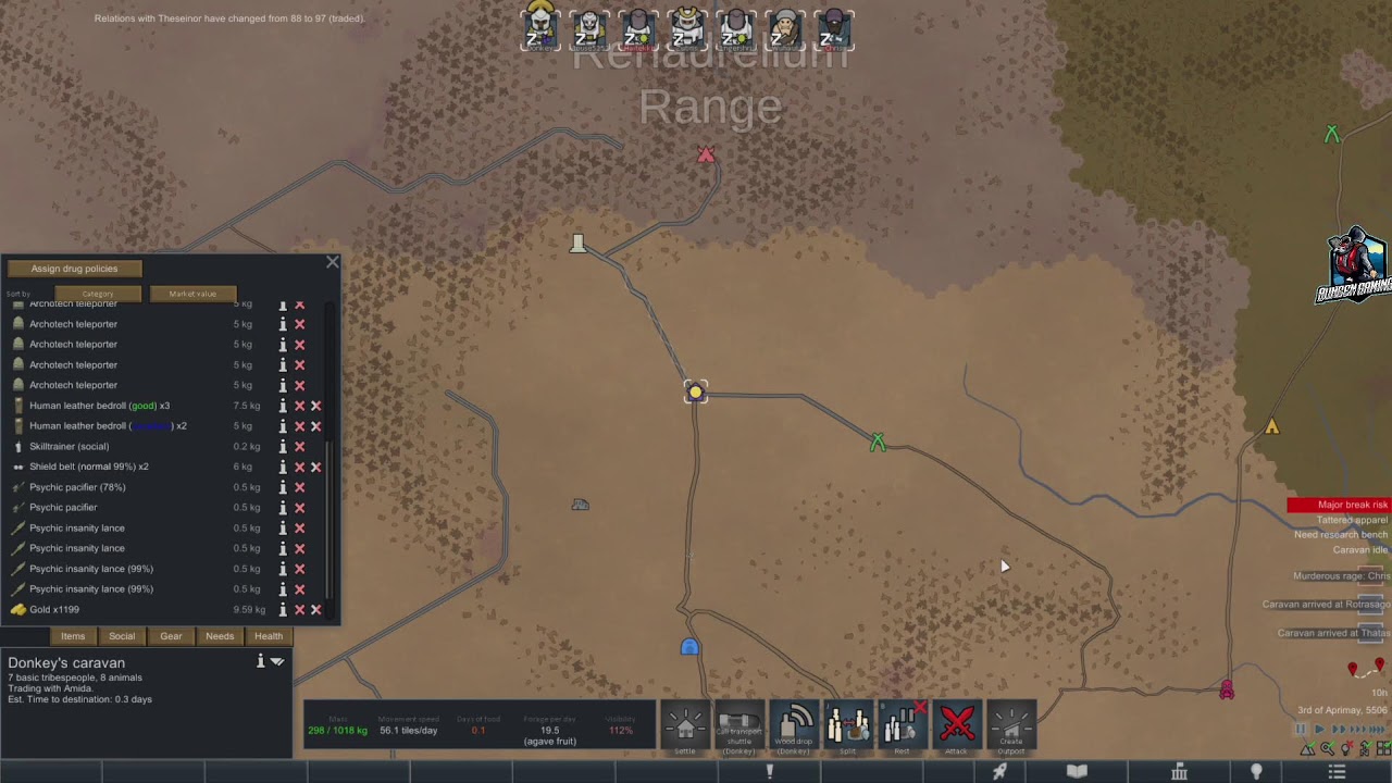 ENG Rimworld 500% LIF extreme desert, expanded vanilla - YouTube