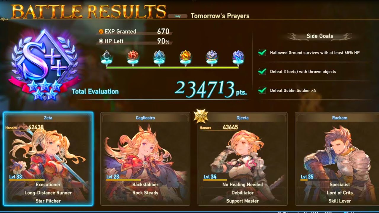 Tomorrow's Prayer S++ Rank | Granblue Fantasy: Relink - YouTube