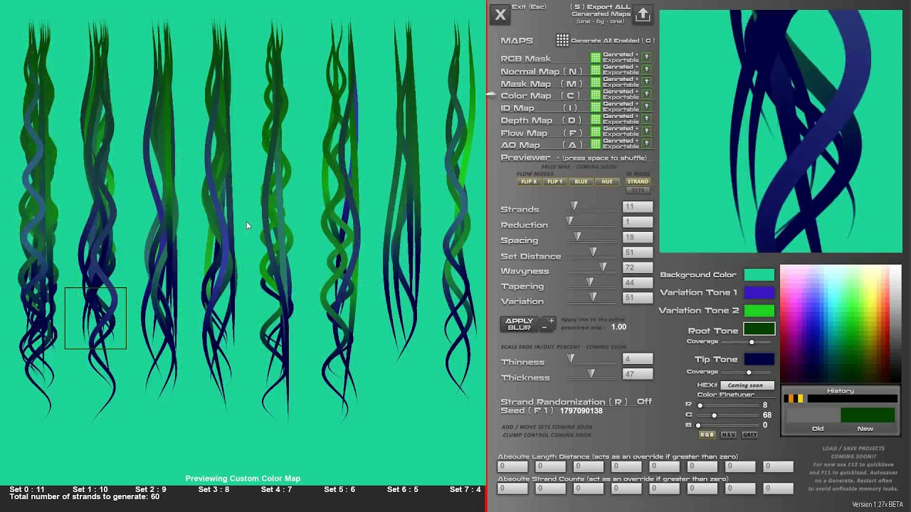 Hair Strand Designer - Quick Video - YouTube