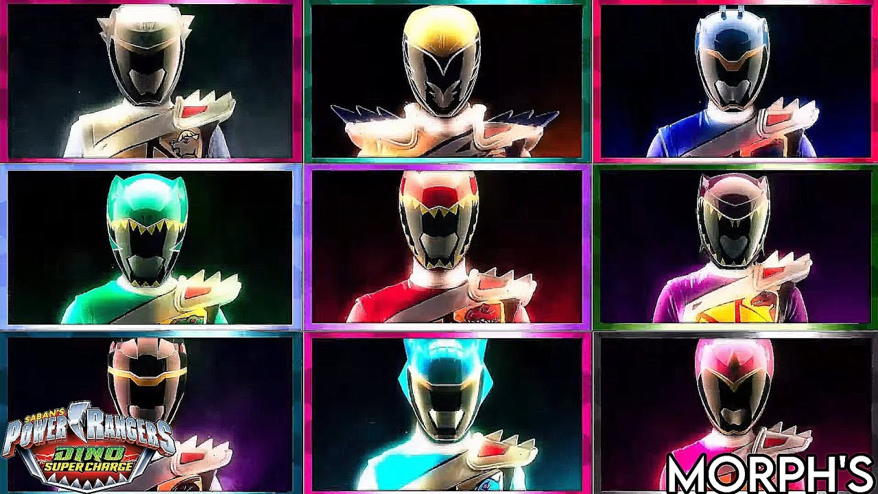 Power Ranger's Super Dino charge All Ranger's Morph#powerrangers # ...