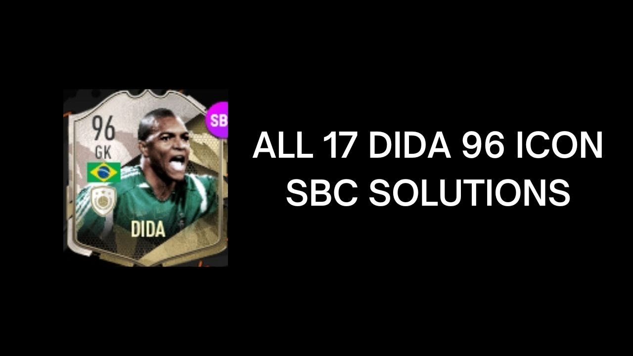ALL 17 DIDA 96 ICON MADFUT 23 SBC SOLUTIONS - YouTube