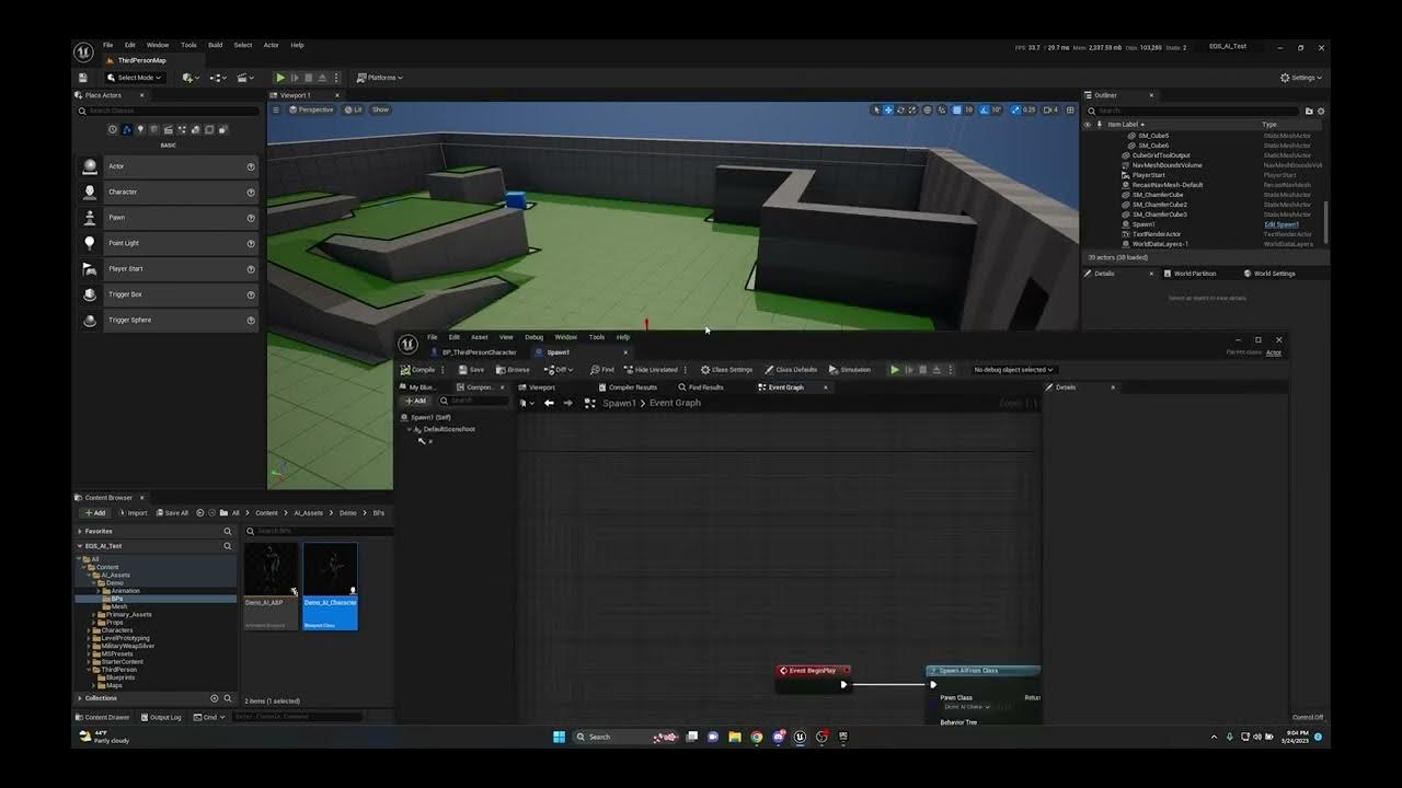 Unreal Engine 5 Tutorial - Spawning Actors or NPCs - YouTube