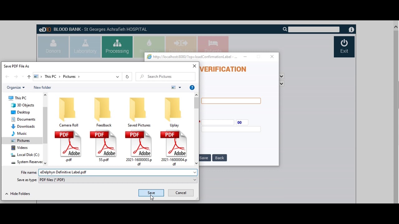5- eDelphyn Processing Label Printing - YouTube