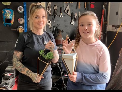 DIY Welding Activity for Mini-Welders: Succulent Plant Holder - YouTube