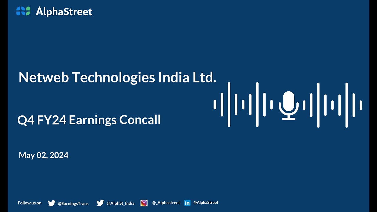 Netweb Technologies India Ltd Q4 FY2023-24 Earnings Conference Call - YouTube