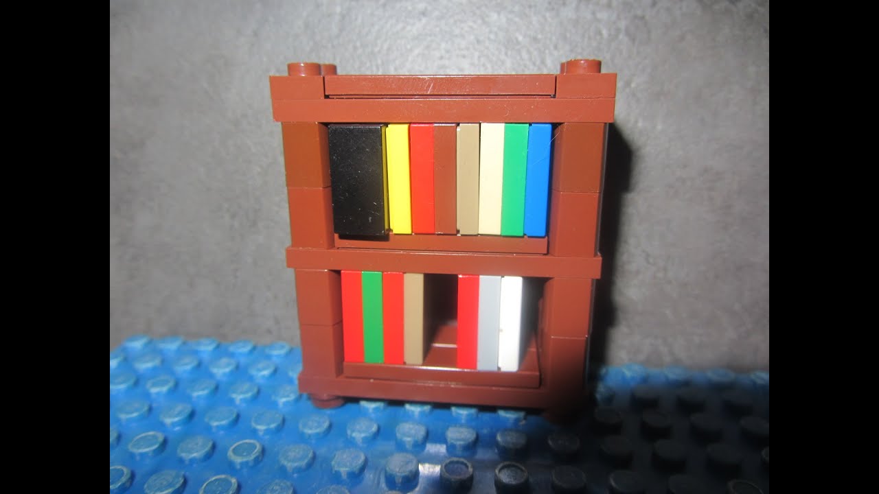 How to build a LEGO Book Shelf - Bücherregal (Tutorial) - YouTube