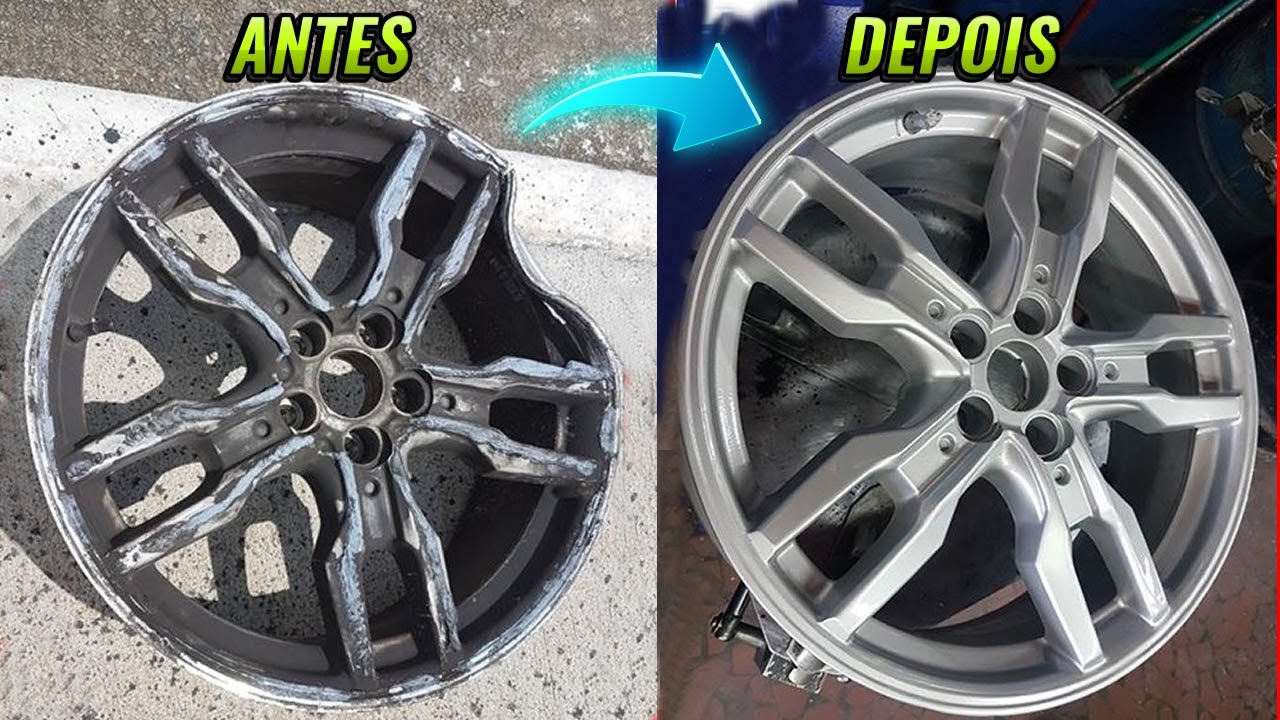 Como é feito a RESTAURAÇÃO de uma RODA de liga leve? - YouTube