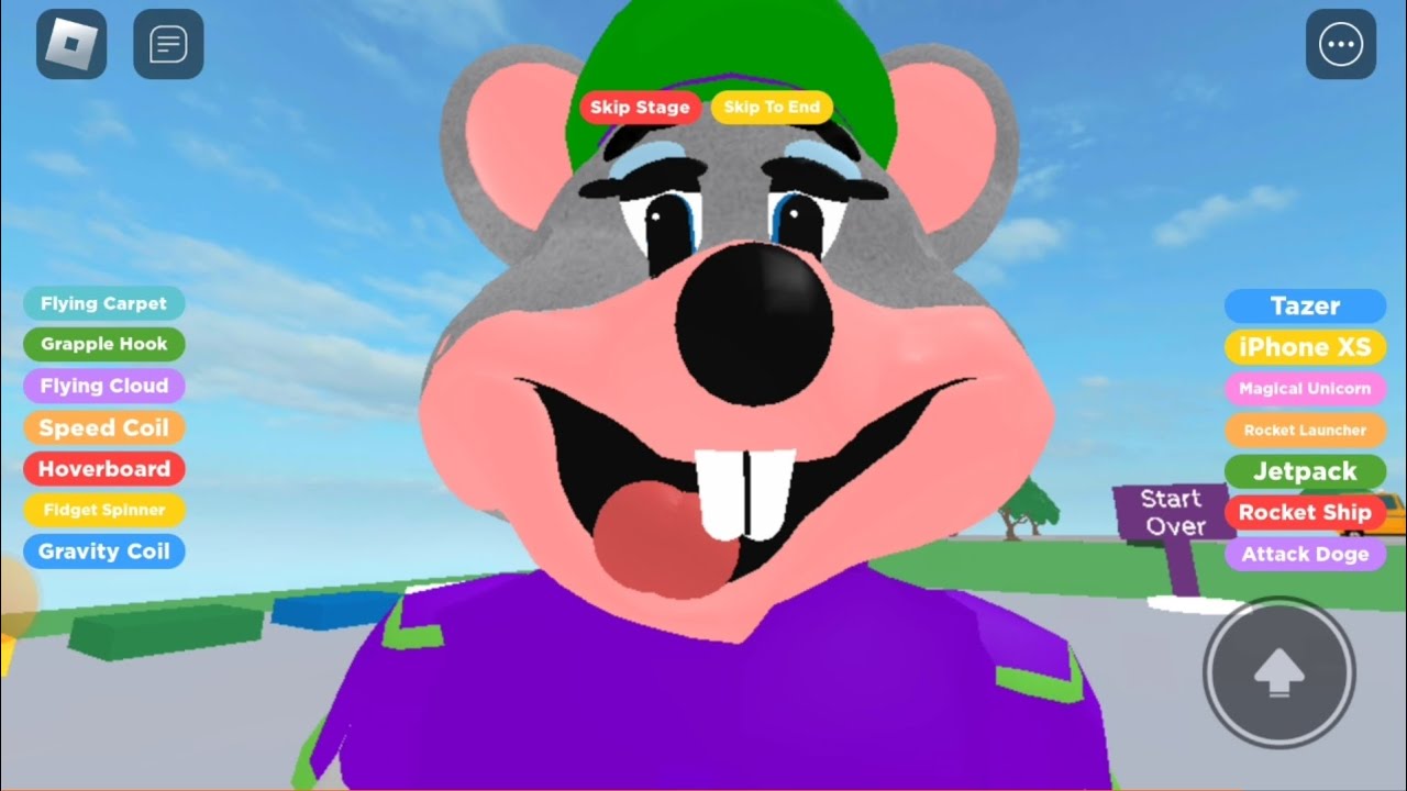 escape chuck E cheese obby - YouTube