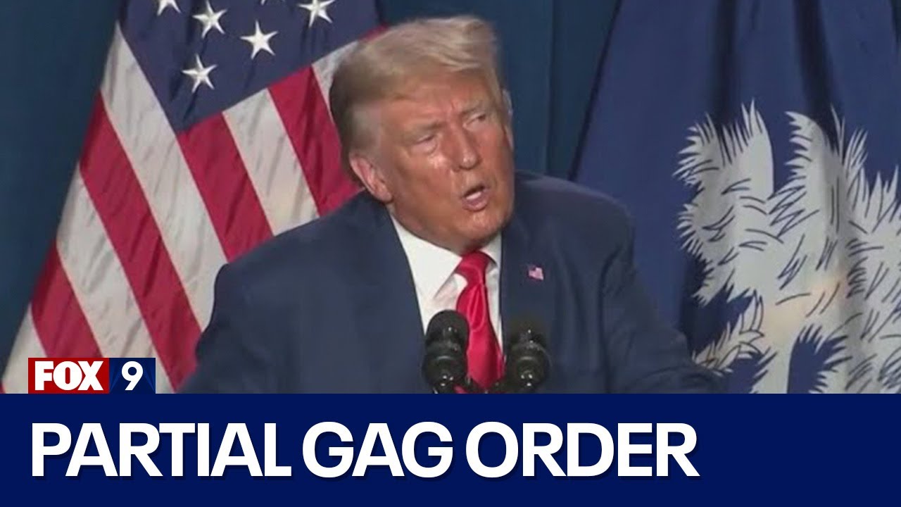 Judge imposes partial gag order on Trump - YouTube