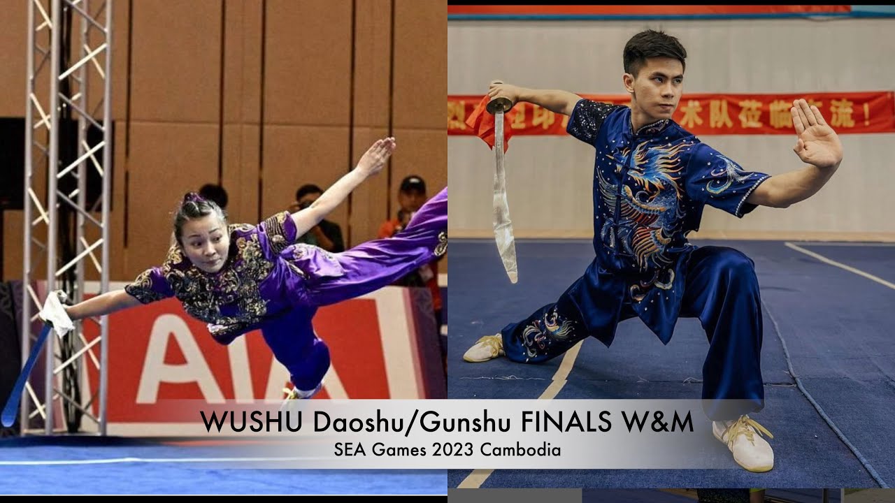 WUSHU Daoshu/Gunshu Finals ♂️♀️ 🇸🇬🥇, 🇸🇬🇮🇩🥈, 🇲🇾🇮🇩🥉 | SEA Games Cambodia ...