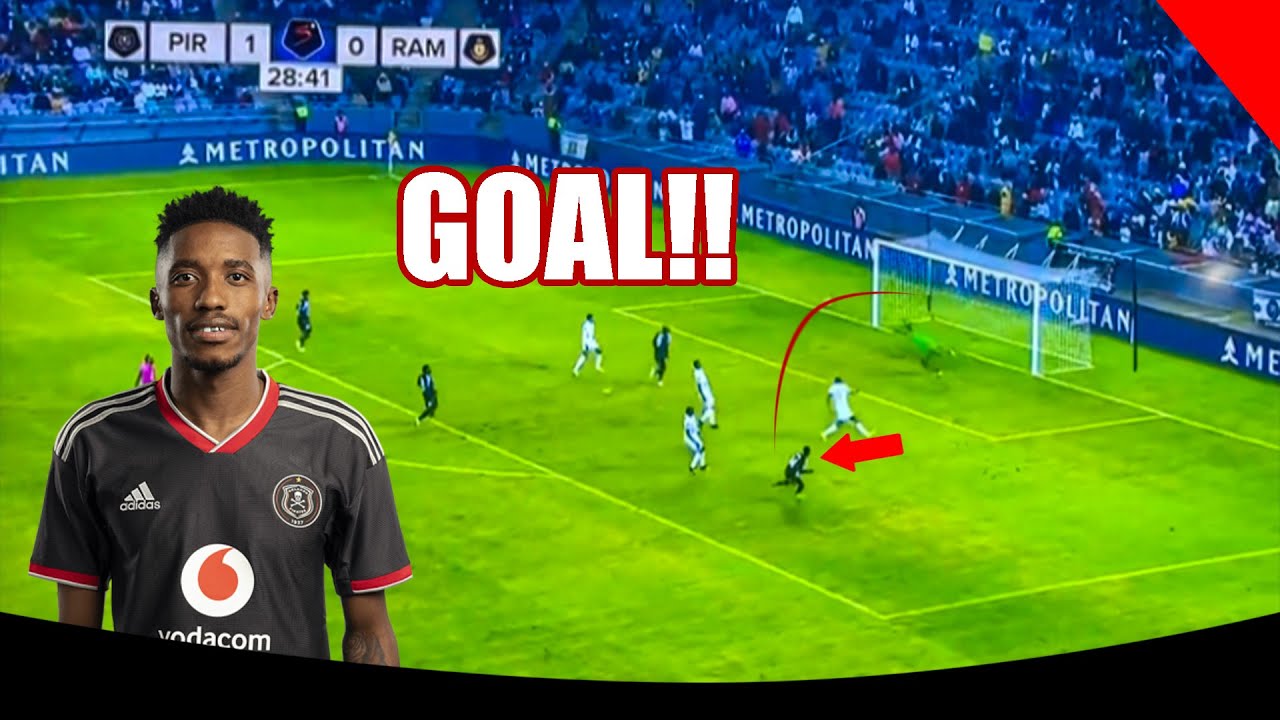 A GOAL FROM MONAPULE SALENG AGAINST ROYAL AM, ORLANDO PIRATES, DStv ...