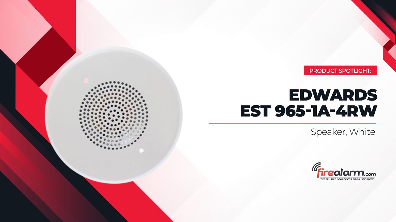 Product Spotlight: EDWARDS EST 965-1A-4RW - YouTube