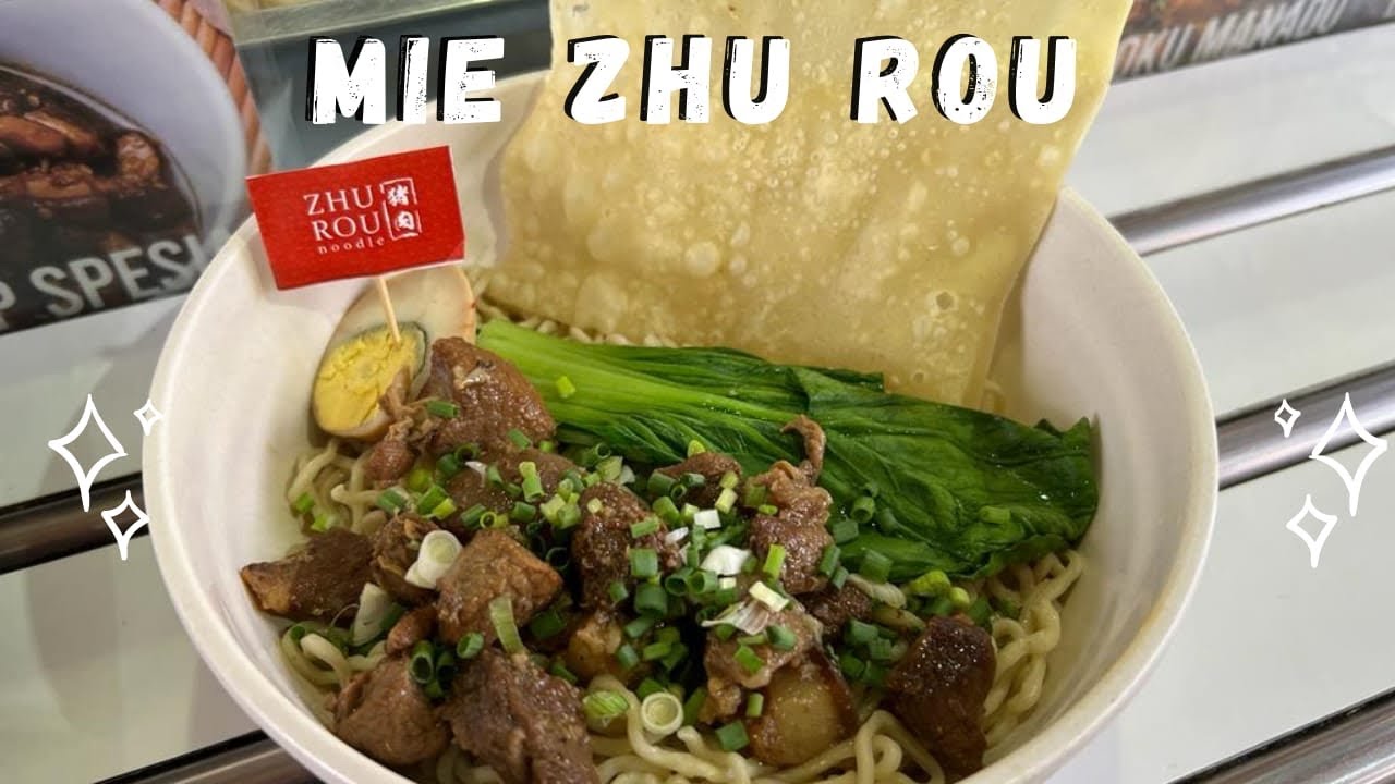Mie Zhu Rou Surabaya (Mie yg Wajib di Coba Di Pasar Atom!!!) - YouTube