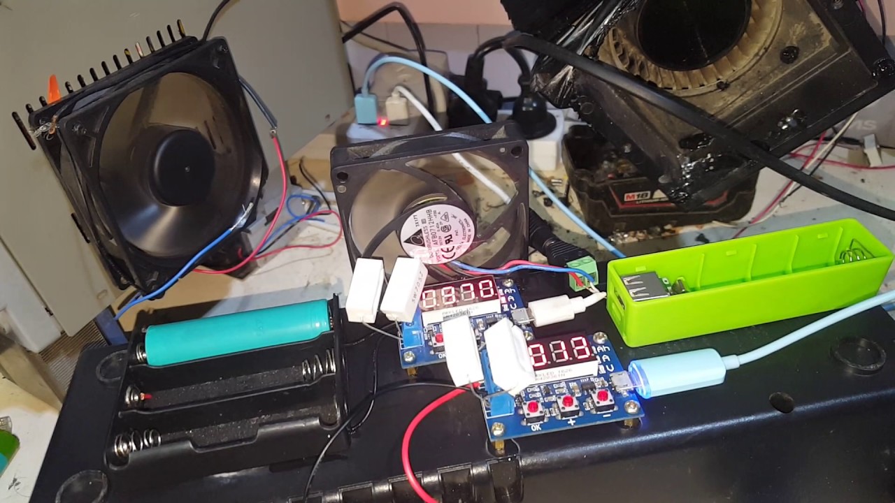 18650 Double discharge station DIY - YouTube