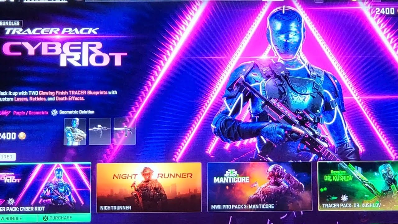 BUYING CYBER RIOT Tracer Pack on COD Modern Warfare 2 with CALISTO ...