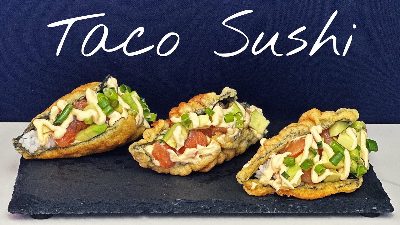 Taco Sushi with Salmon and Avocado 🌮 - YouTube
