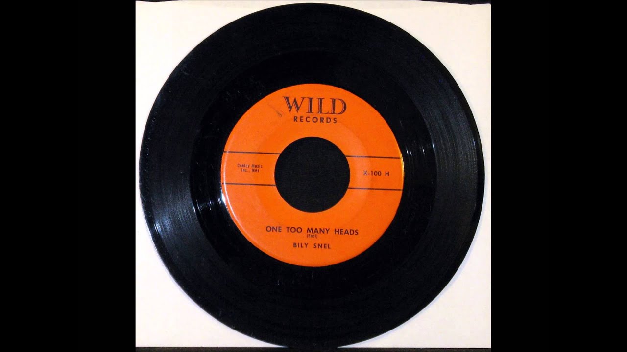 BILY SNEL One Too Many Heads [Rockabilly / Novelty - 1960] - YouTube