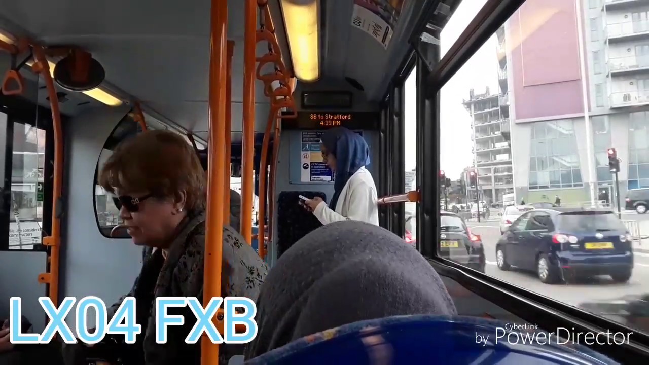 Journey On 86 Bus Route Operations Stagecoach London LX04 FXB - Filmed ...
