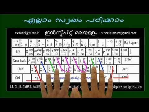 MALAYALAM TYPING TUTORIAL BY SUSEEL KUMAR - INSCRIPT KEYBOARD - YouTube
