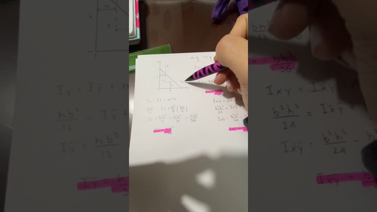 Momento de Inercia Triángulo Rectángulo - YouTube