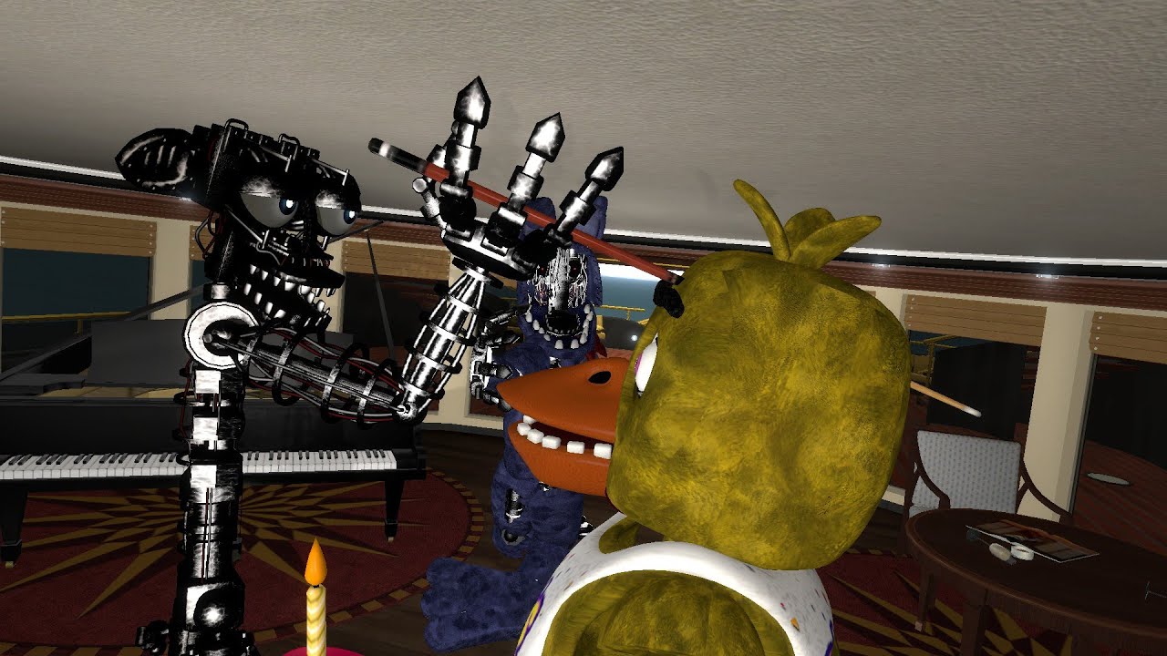 [Gmod Fnaf] Freddy And Friends On A Yacht The Fat Man - YouTube