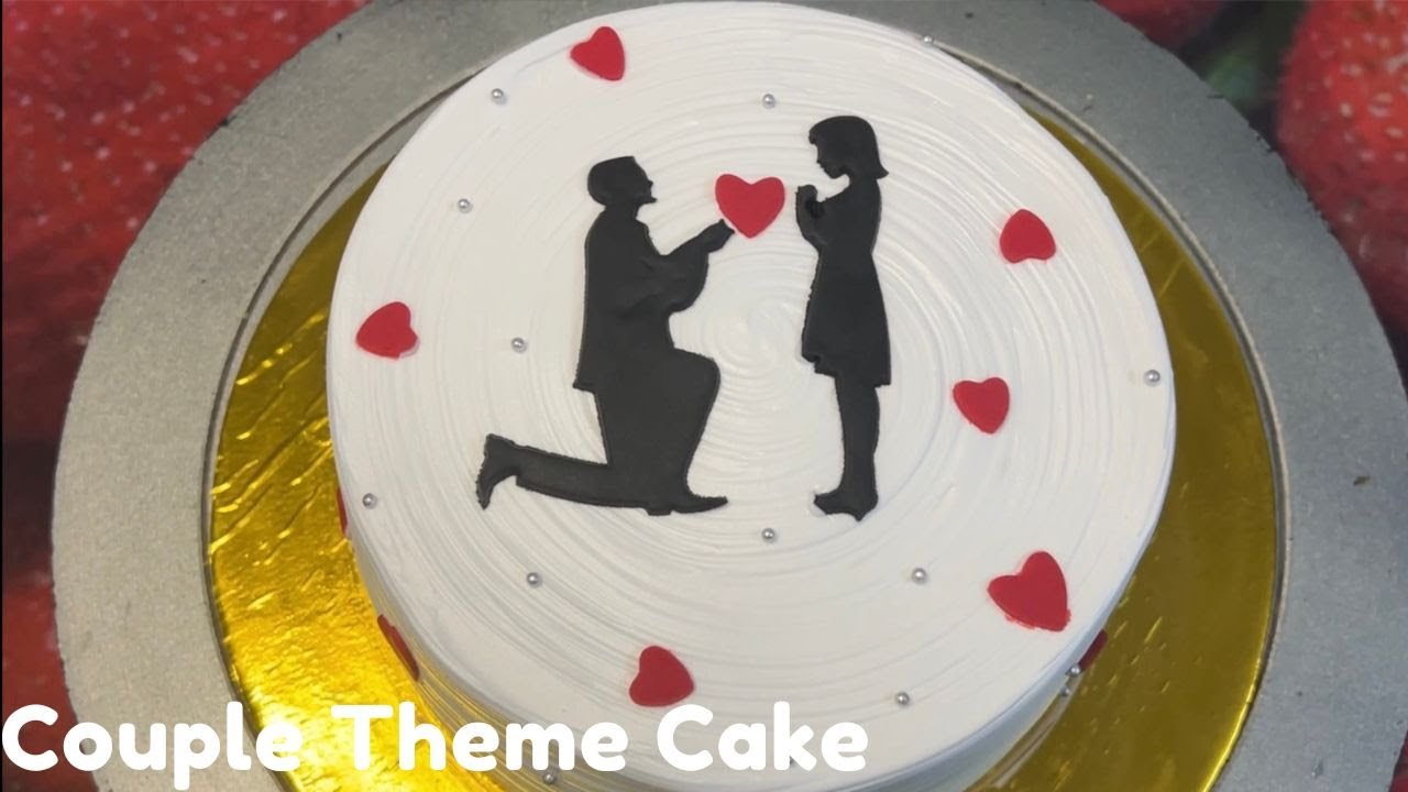 Special Couple Theme Cake | Engagement Cake | Anniversary Cake ...