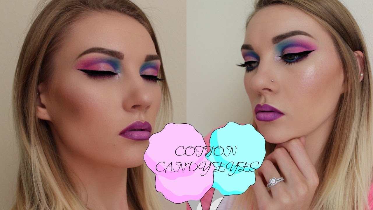 Cotton Candy Eyes and Lips | Makeup Tutorial - YouTube