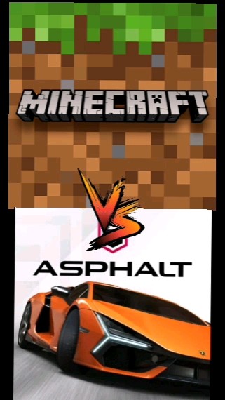 Minecraft vs asphalt 9 💀💀 #shorts #viral #trending - YouTube