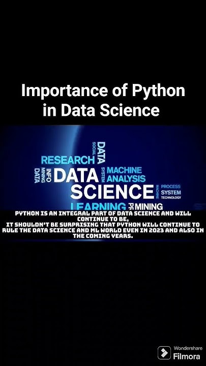 Importance Of Python In Data Science Datascience Ai Machinelearning