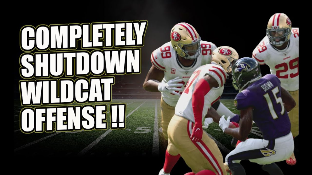 How to Shut Down QB Blast Wildcat Offense in Madden 20! - YouTube
