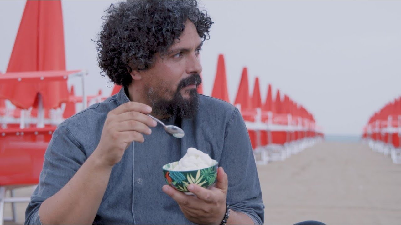 Gelato in fine dining. Chef Pier Giorgio Parini and soft serve gelato ...